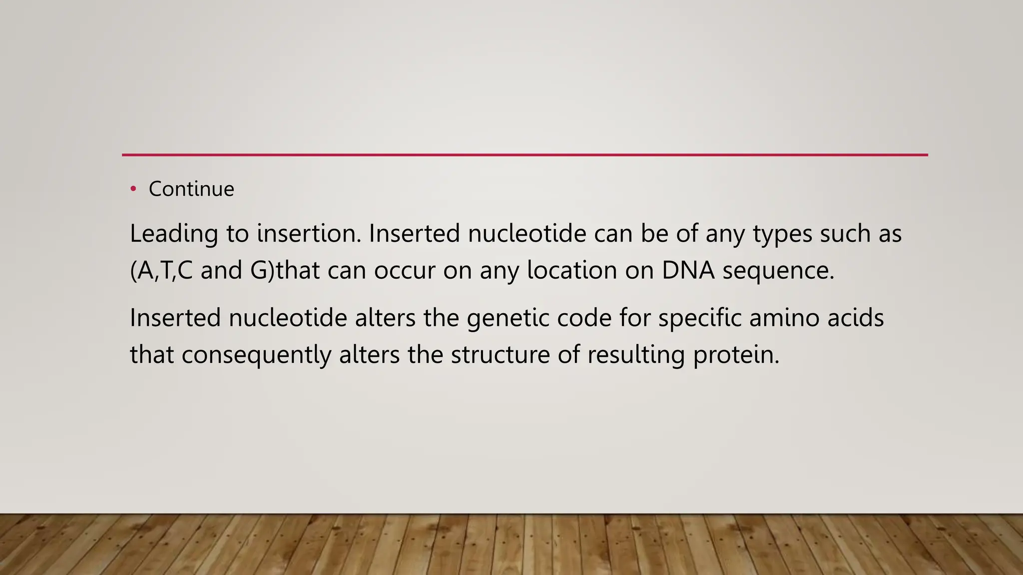presentation of insertion in DNA and chromosomes | PPTX