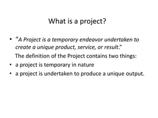 The Project Management Framework | PPT