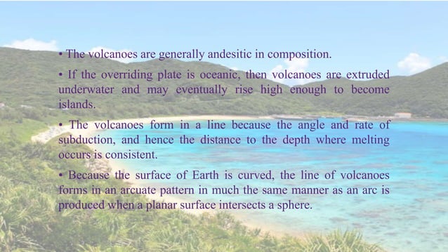 Presentation of island arcs | PPTX | Geography | Science