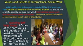 Presentation on International Social Work | PDF