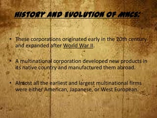 Multinational Companies... | PPTX