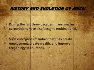 Multinational Companies... | PPTX