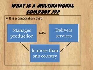 Multinational Companies... | PPTX