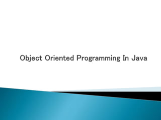 Introduction Of Java | PPT
