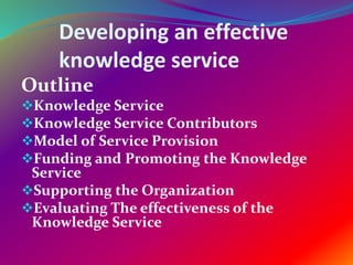 Presentation of knowledge management | PPT