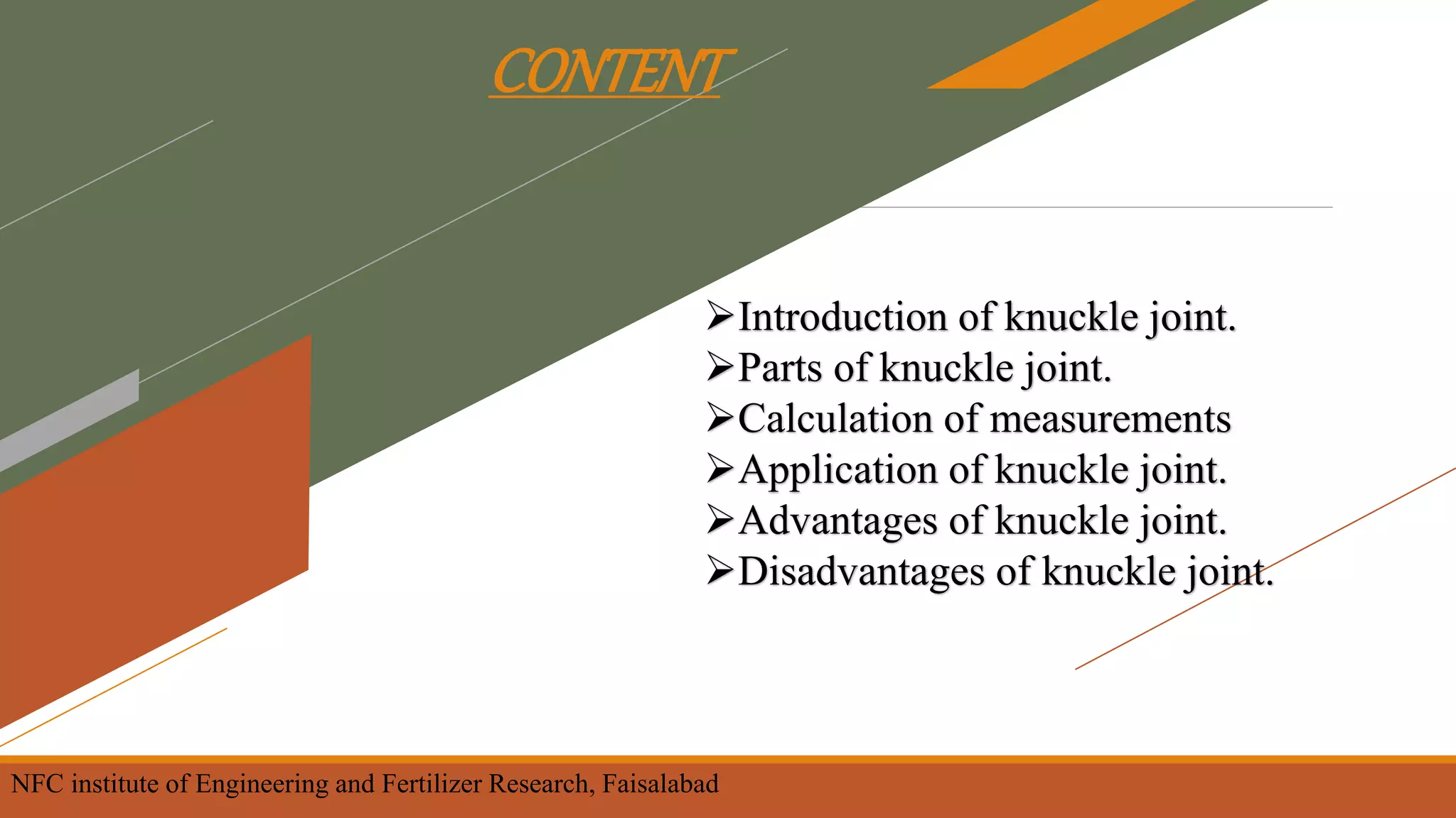 Presentation of knuckle joint | PPTX