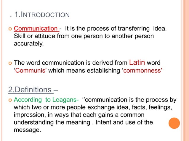 communication | PPTX