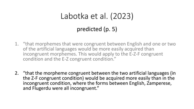 Discussion of Labotka et al. (2023) | PPT