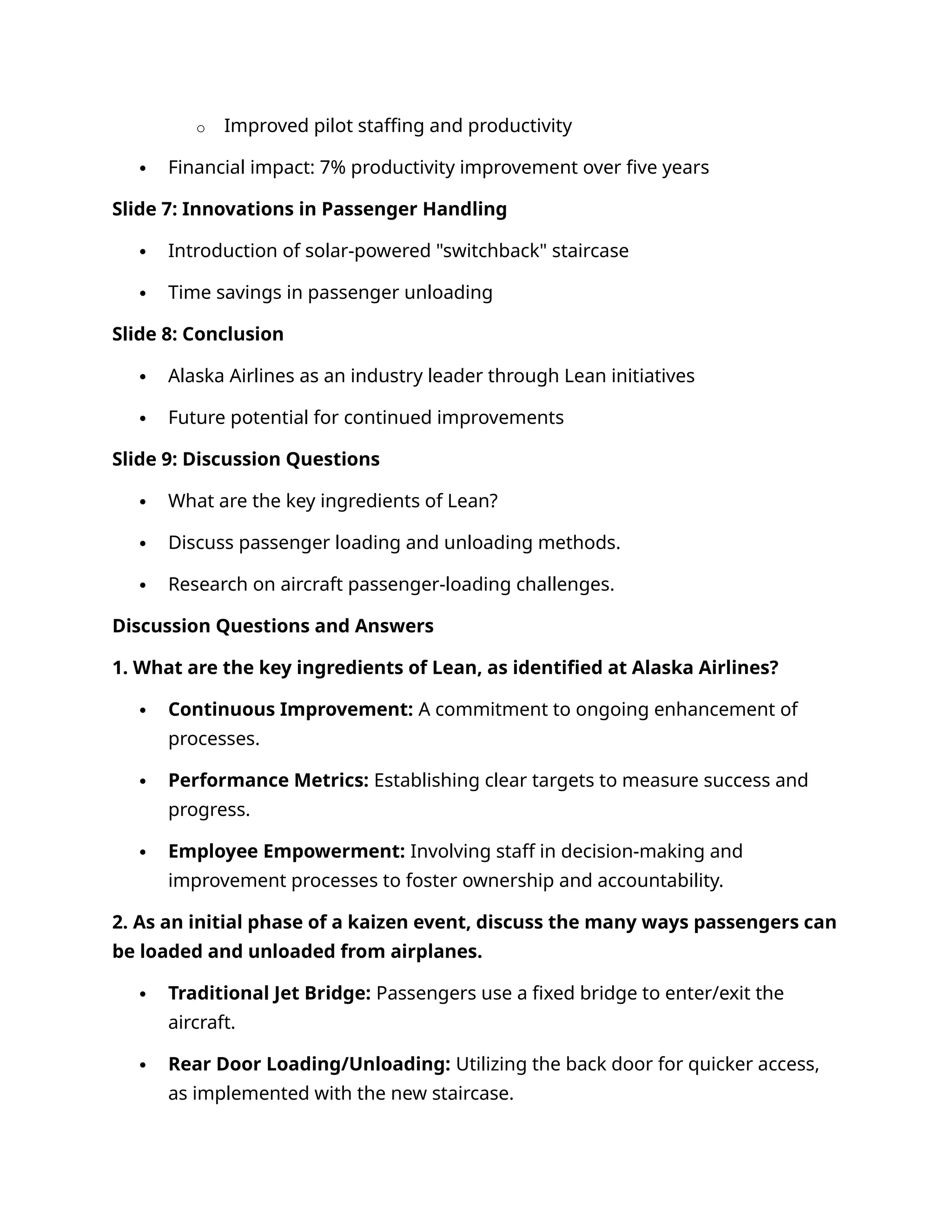 Lean Operations at Alaska Airlines .docx