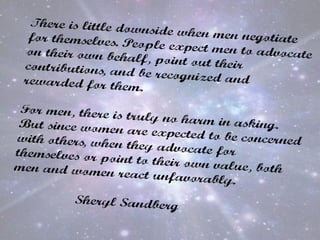 Quotes From Sheryl Sandberg’s “Lean In”Presentation of lean in quotes | PDF