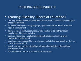Presentation of Learning Disabilities by Dr Tarek Elabsy | PPT