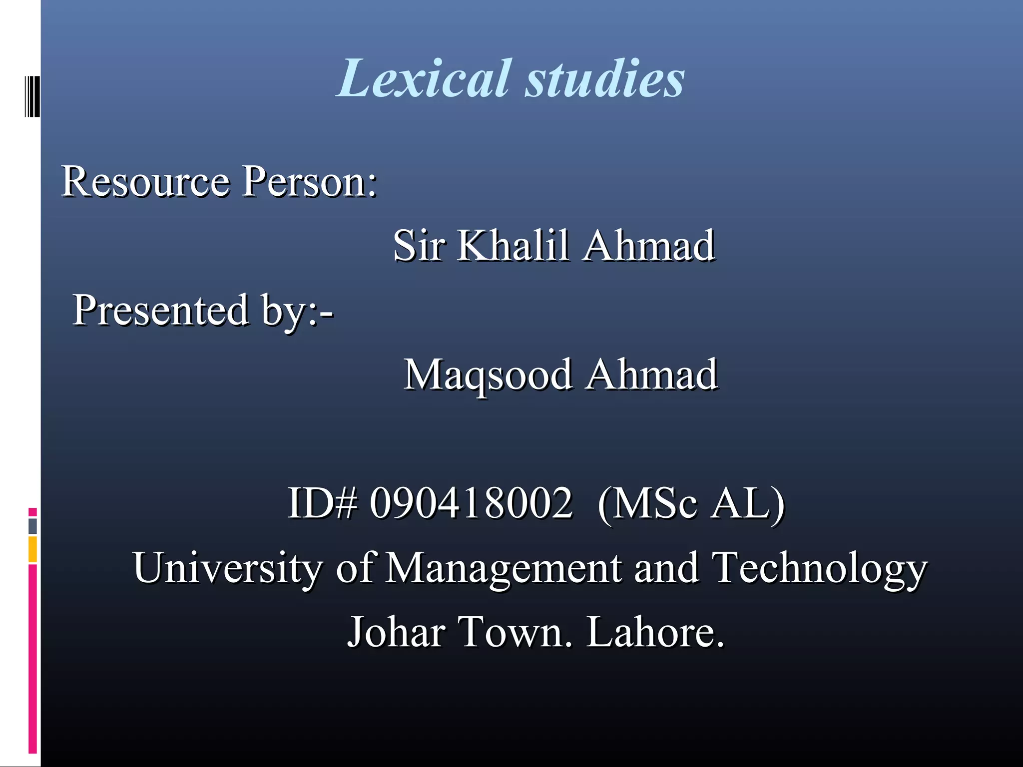 Content and Function Words | PPT