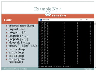 Presentation of loops | PPT