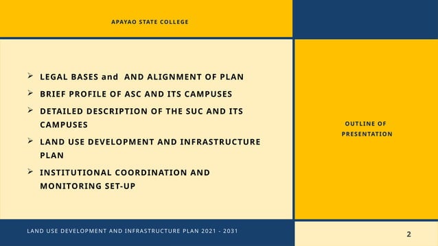 LAND USE DEVELOPMENT AND INFRASTRUCTURE PLAN | PPTX | Developmental ...