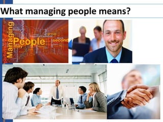 Presentation of managing people | PPTX