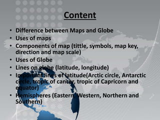 Presentation of maps & globe | PPTX