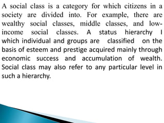 Types of social classes in Bangladesh & characteristics and how its ...