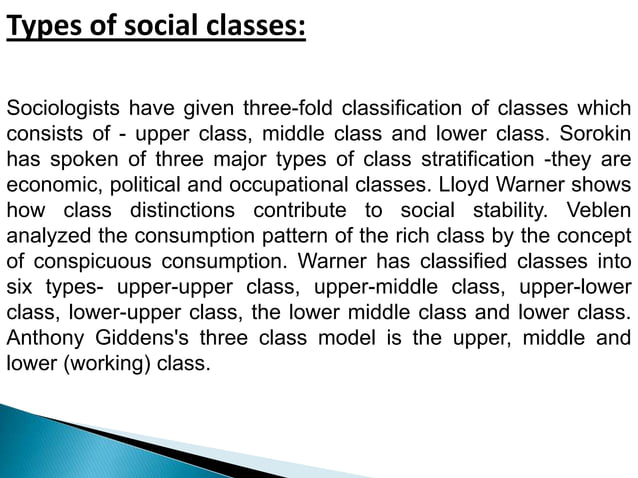 Types of social classes in Bangladesh & characteristics and how its ...