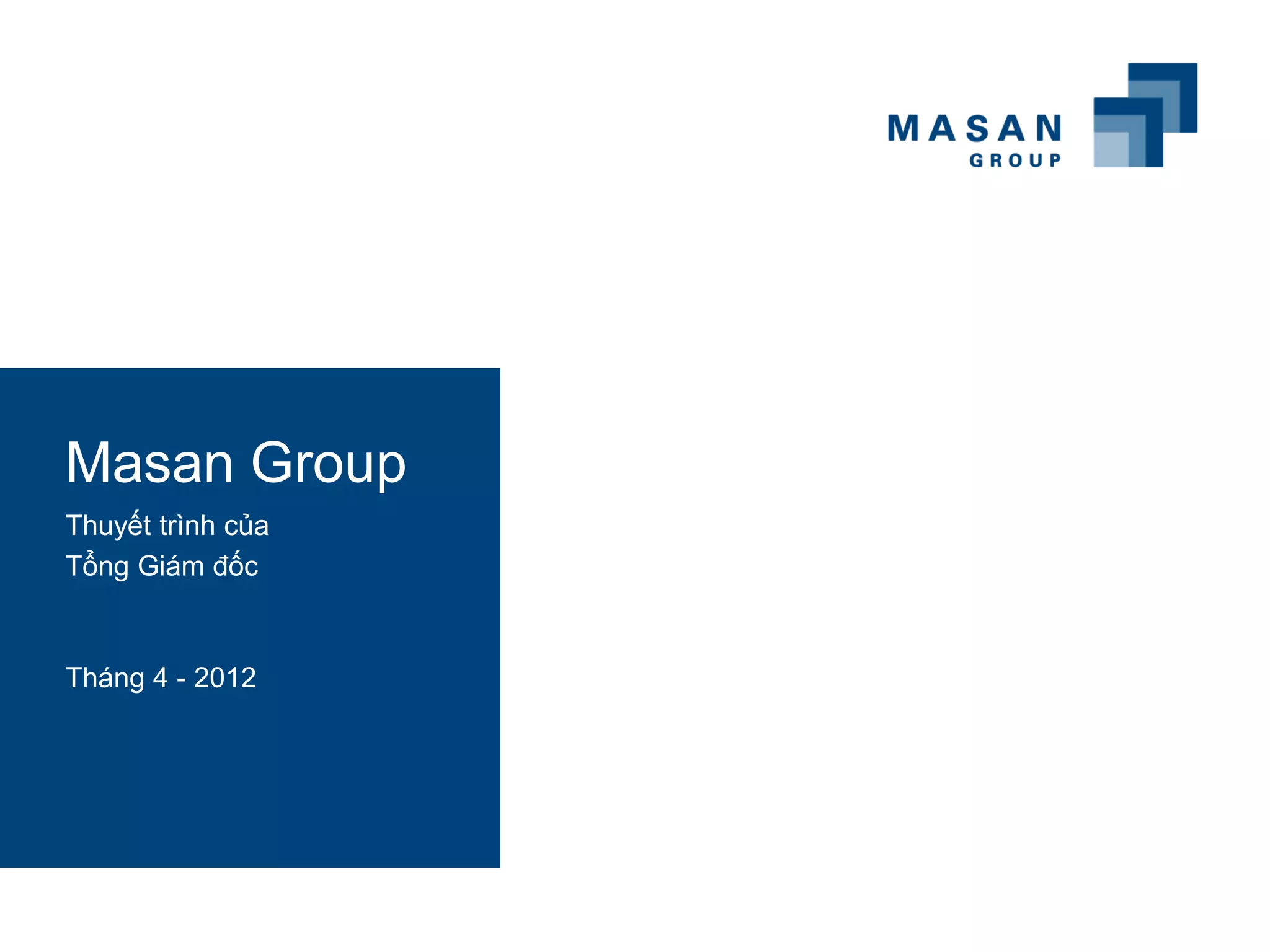 Presentation of masan ceo 2012 | PDF
