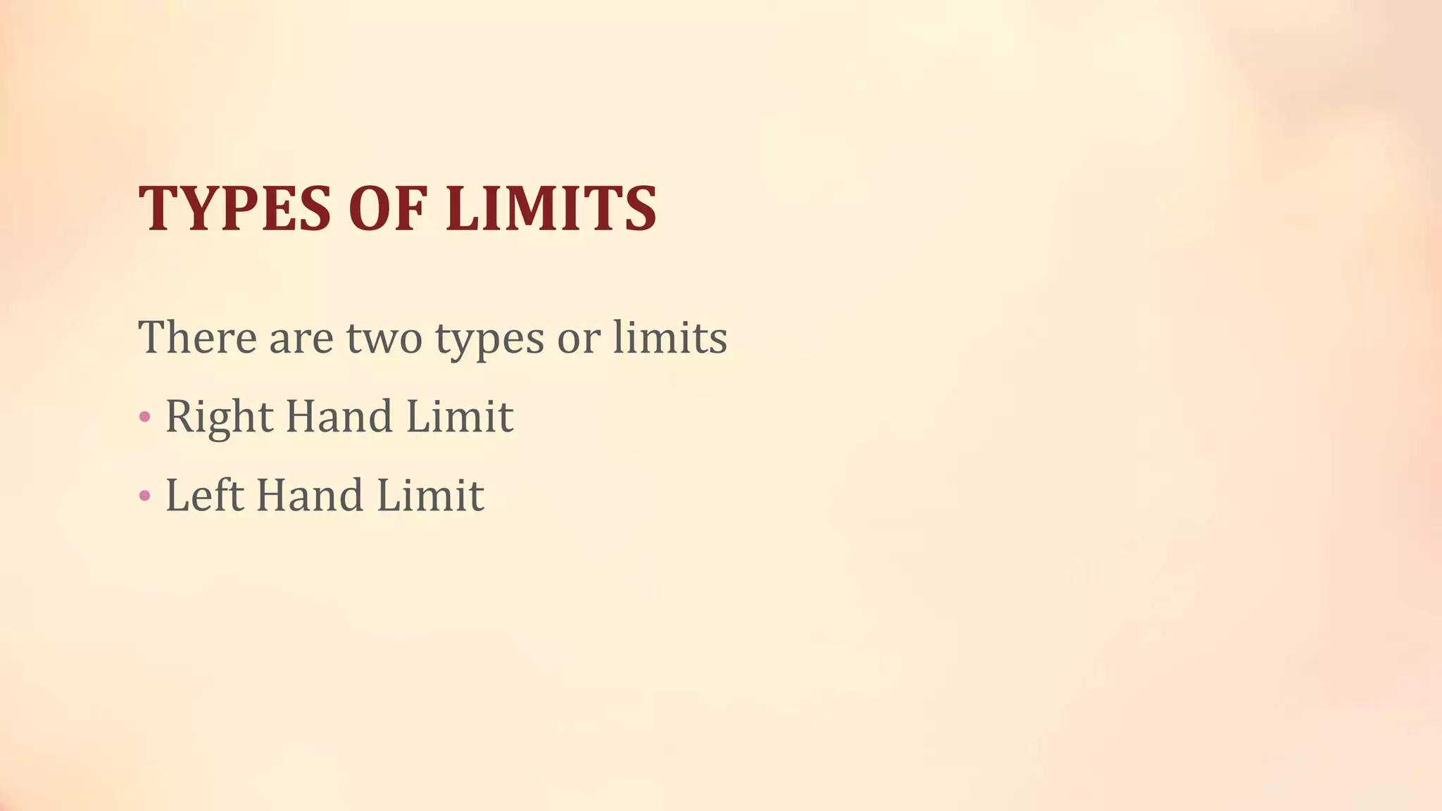Limits in Maths presentation | PPTX