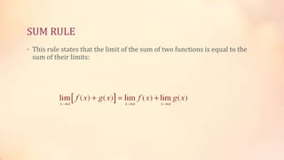 Limits in Maths presentation | PPTX