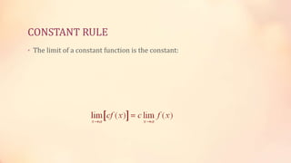 Limits in Maths presentation | PPTX