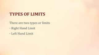 Limits in Maths presentation | PPTX