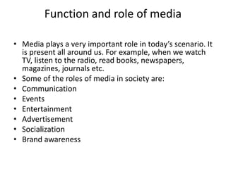 media and global communication effects | PPTX