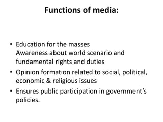 media and global communication effects | PPTX