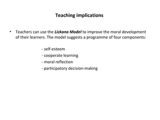 Presentation of moral development | PPT