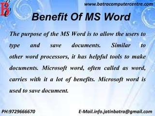 Presentation Of MS Office | PPTX