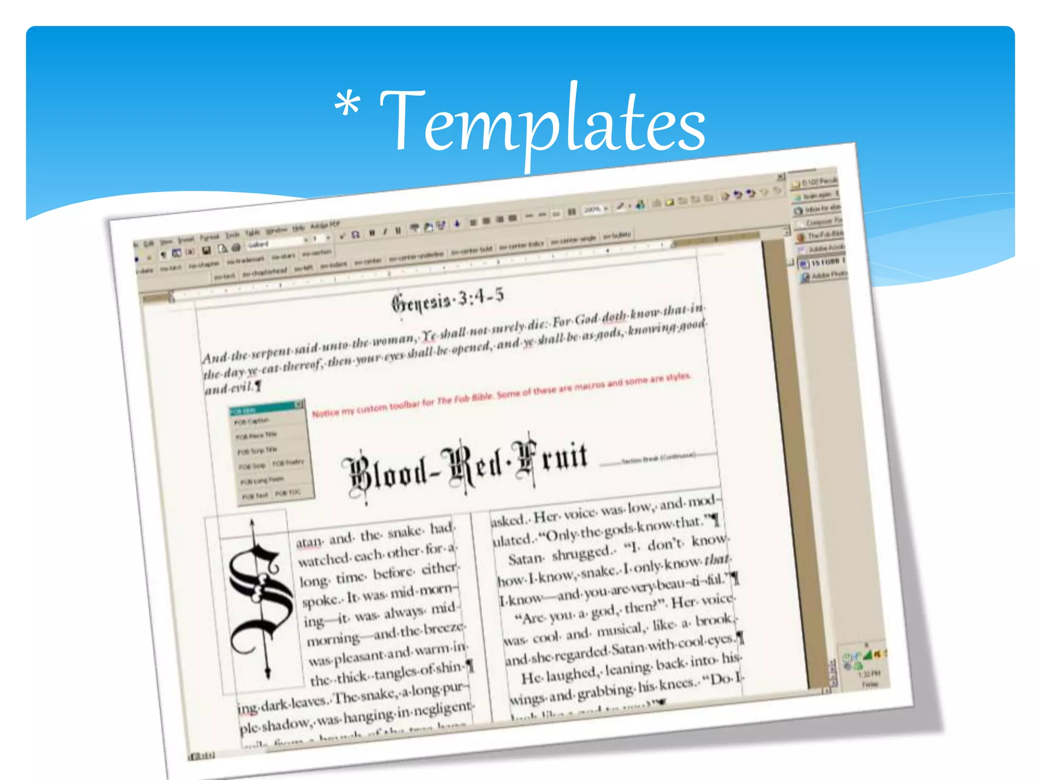Presentation of ms word | PPTX