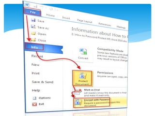 Presentation of ms word | PPTX