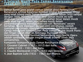 Perkembangan Musik di Dunia | PPTX