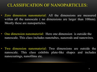 Pr esent ation of nanoparticle | PPTX | Chemistry | Science