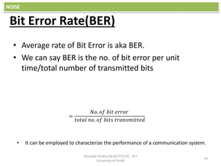 Noise in Communication by Attaullah Shafiq | PPTX