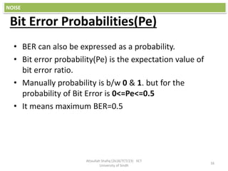 Noise in Communication by Attaullah Shafiq | PPTX