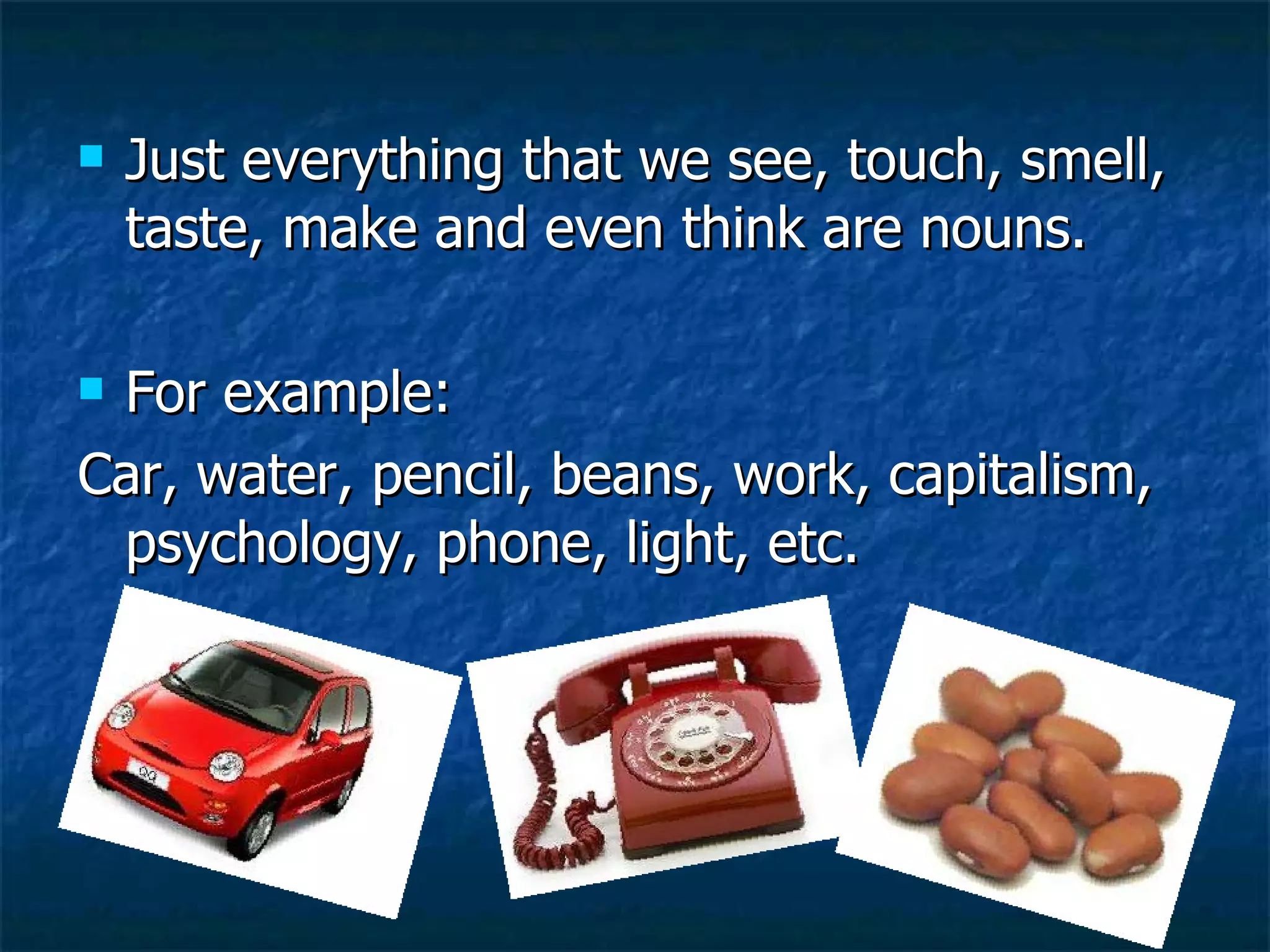 Presentation of nouns | PPT