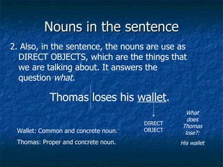 Presentation of nouns | PPT