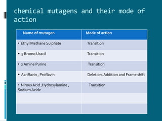 Mutagenic efttect observed during M1 , M2 generation in crop plant ...