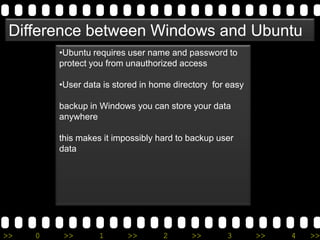 Ubuntu and Window | PPTX | Operating Systems | Computer Software and ...