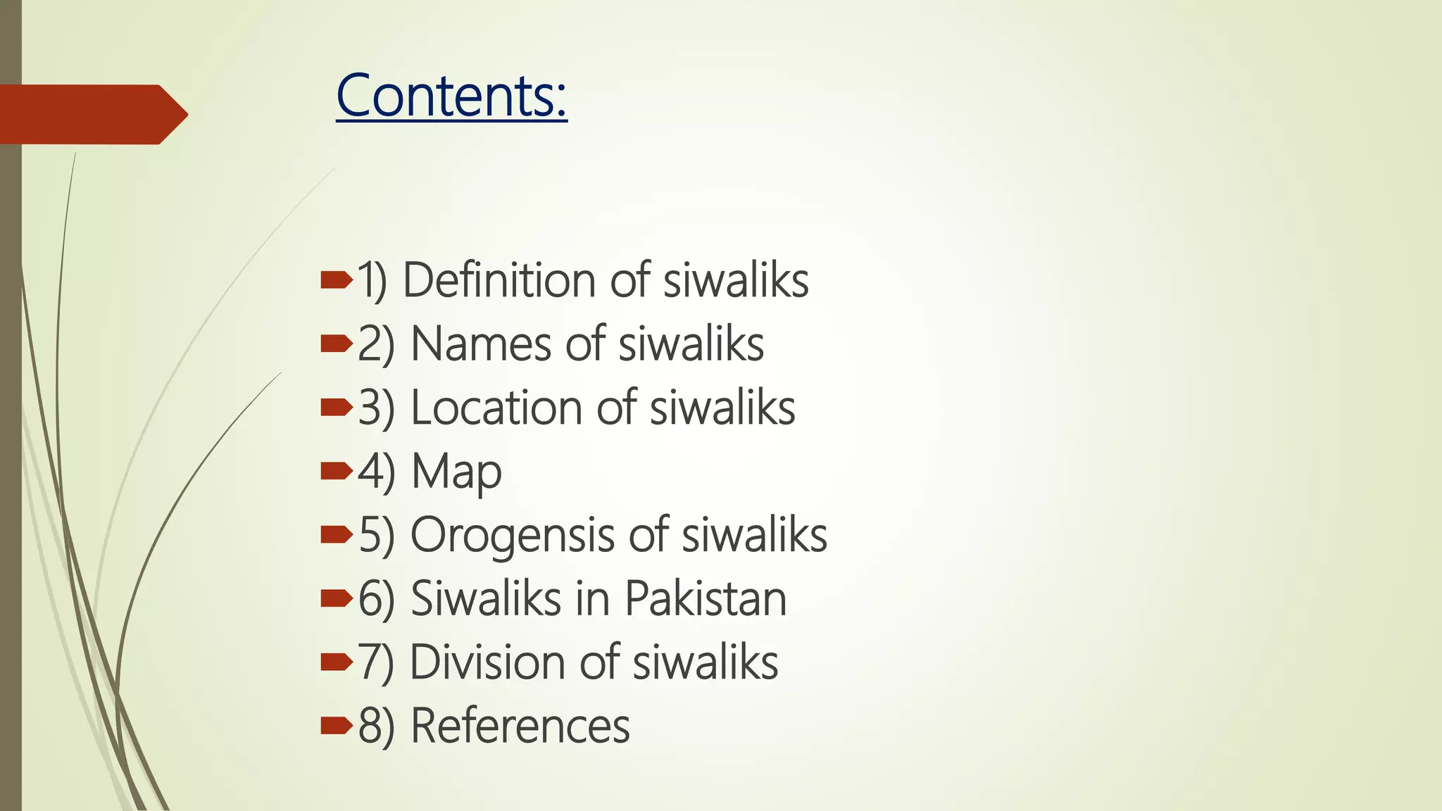 Siwalik hills and their formation | PPTX
