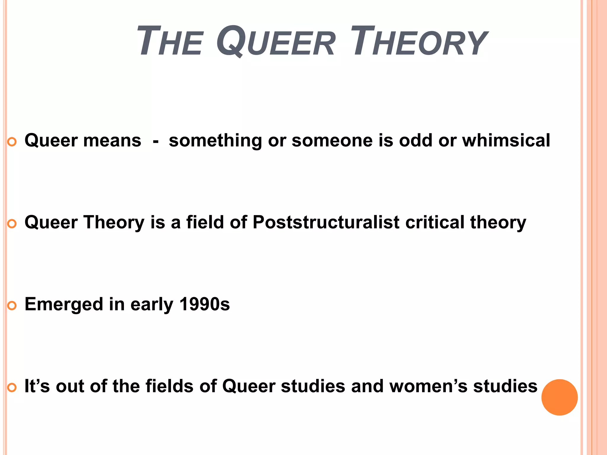 Qeer Theory | PPT