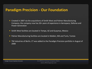 Presentation of paradigm precision | PPT