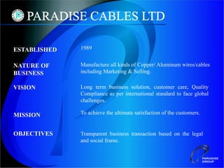 Presentation of Paradise Cables Limited.pptx