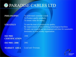 Presentation of Paradise Cables Limited.pptx