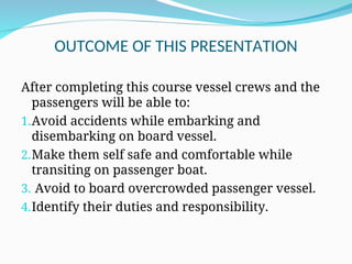 Passenger safety by Inland Waterway Transportation.ppt | Free Download