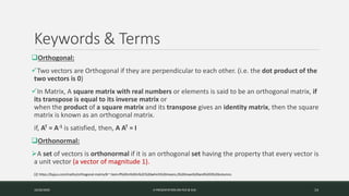 PCA and SVD in brief | PPTX