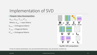 PCA and SVD in brief | PPTX