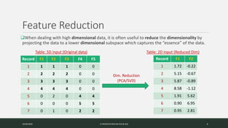 PCA and SVD in brief | PPTX
